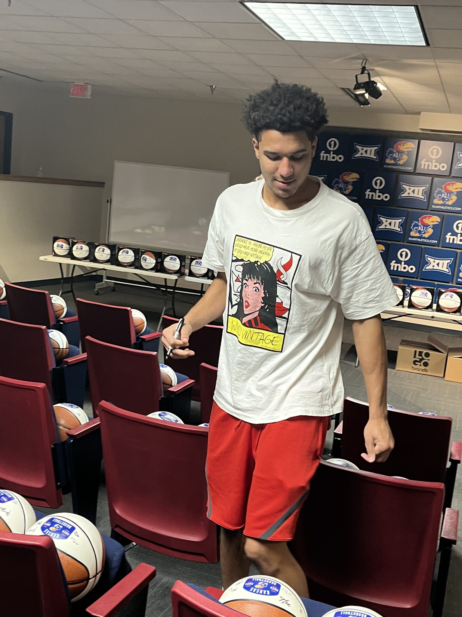 Jayhawk Autographs - Buy 2023-2024 Kansas Jayhawk Bill Self and Team ...