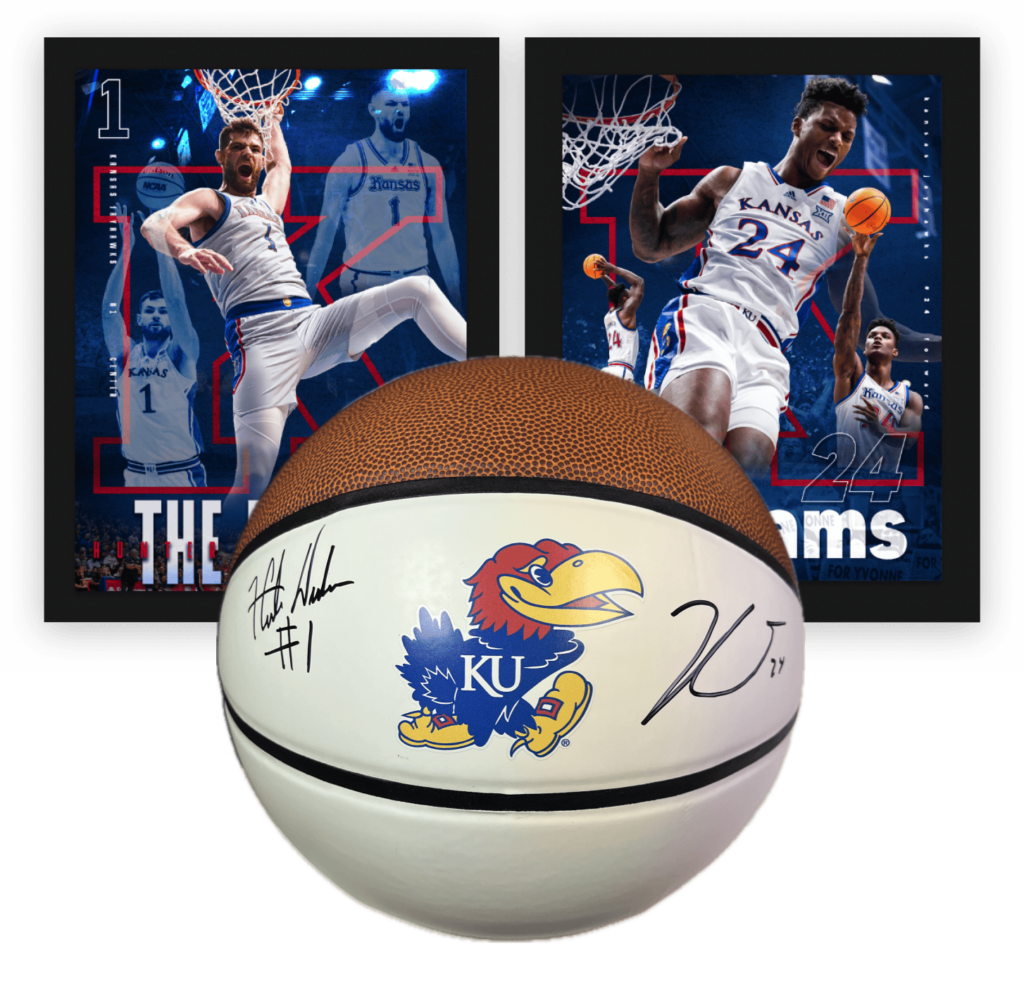 Jayhawk Autographs - Buy Hunter Dickinson and KJ Adams Jr Signed ...