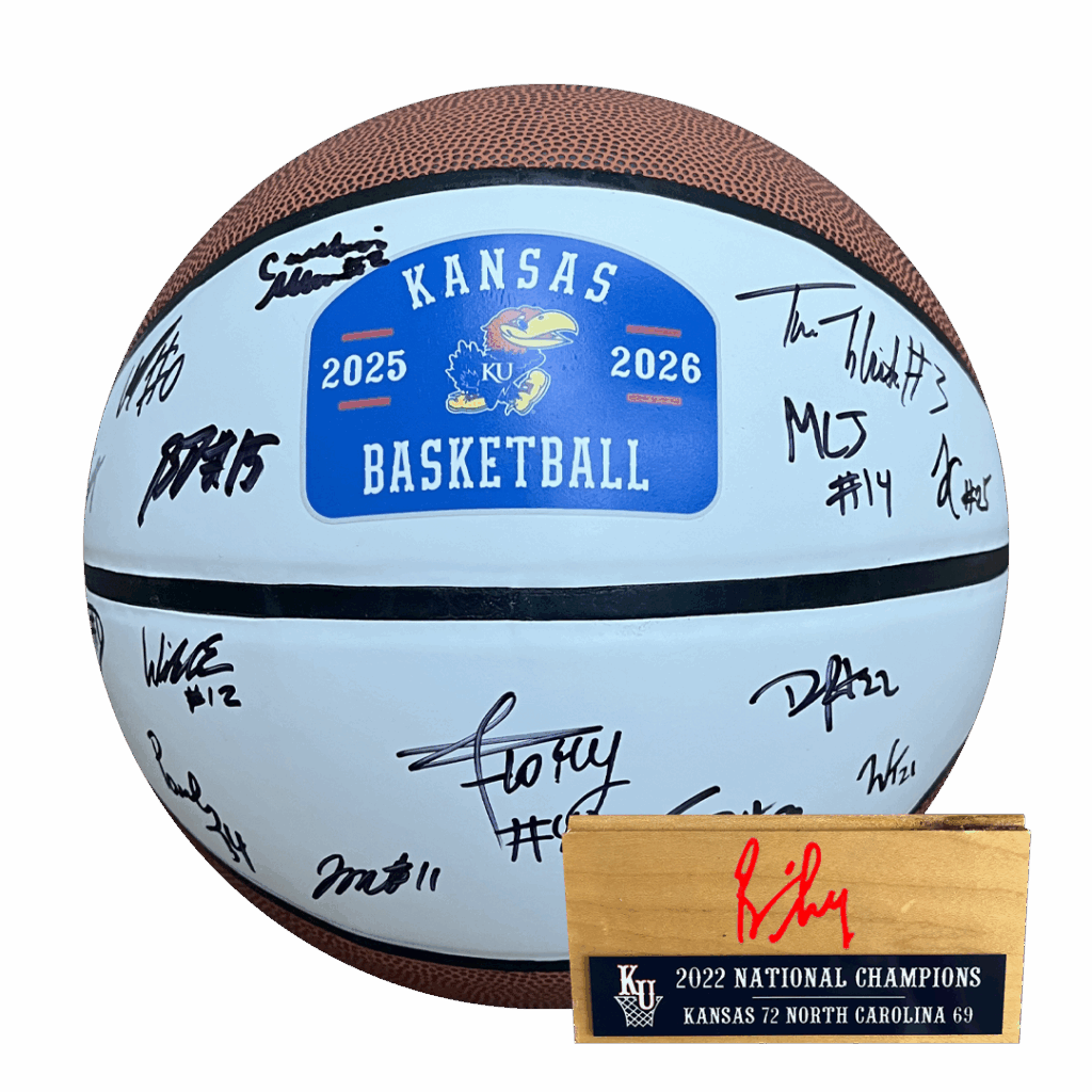Jayhawk Autographs - Buy 2025‑26 Kansas Men’s Signed Basketball ...